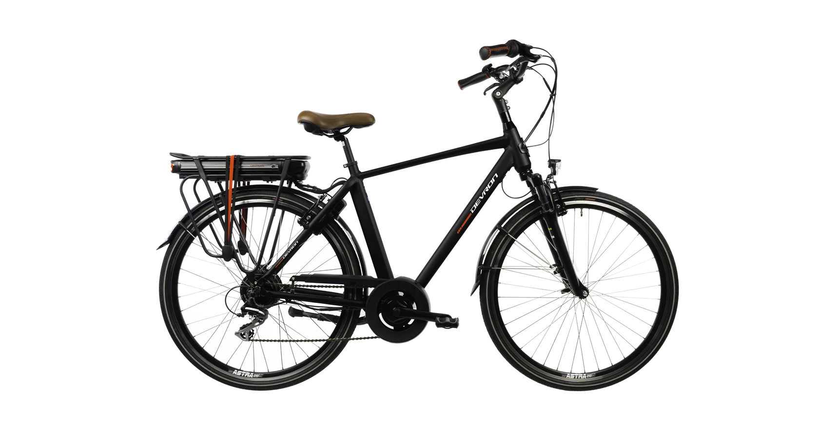 Devron 28221 elektromos túra trekking kerékpár férfi vázzal fekete